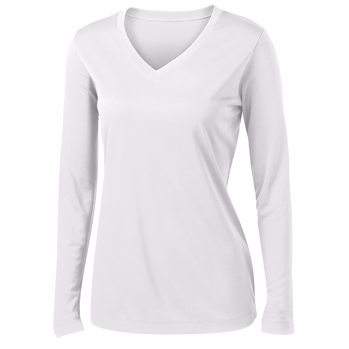 Women's Long Sleeve Moisture Wicking Athletic Shirts UP F50+ UV Rash Guard Sun Protection White-M