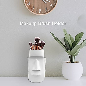 Fuxless Pen Holder for Desk, Pencil Holder with Glasses Holder, Makeup Brush Holder, Simple Modern Style for Desk Decor Thanksgiving Christmas Office Gift