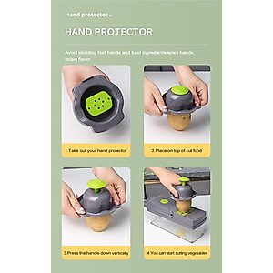 BM VIRAL Vegetable Chopper, Onion Chopper, Mandolin Slicer, Pro 10 in 1 professional food Chopper Multifunctional Vegetable Chopper and Slicer, Dicing Machine, With Container (grey)