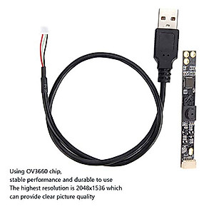 USB Camera Module, 85° Field Of View 2048x1536 Camera Module for Industrial Supplies