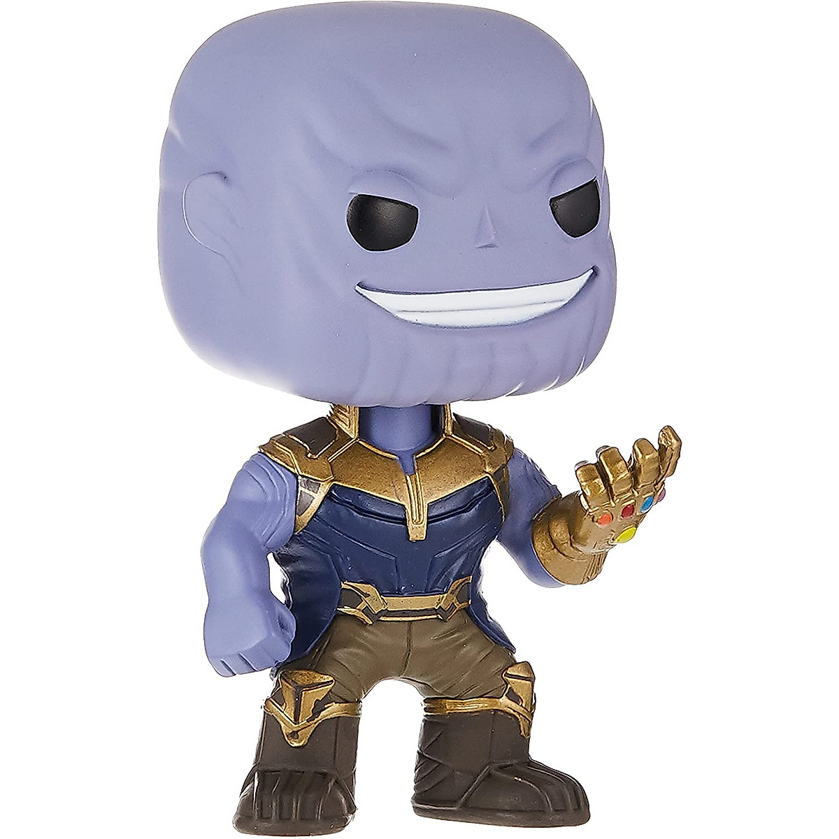 POP Marvel: Avengers Infinity War - Thanos with Infinity Gauntlet Funko Pop! Vinyl Figure (Bundled with Compatible Pop Box Protector Case), Multicolored, 3.75 inches