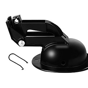 Enoosee Recliner Sofa/Chair Release Oval All-Metal Pull Recliner Handle 3" by 3.5", Fits Ashley, Lazy Boy and Other Manufacturer Brands Chair Release Handle Black