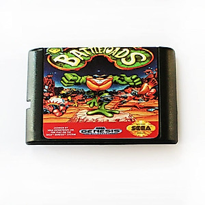 Retro Game Battletoads 16 Bit MD Game Card For Sega Mega Drive For Sega Genesis (Black)