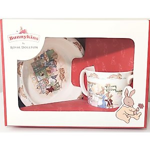Royal Doulton China Bunnykins 2 Piece Set (Designs May Vary)