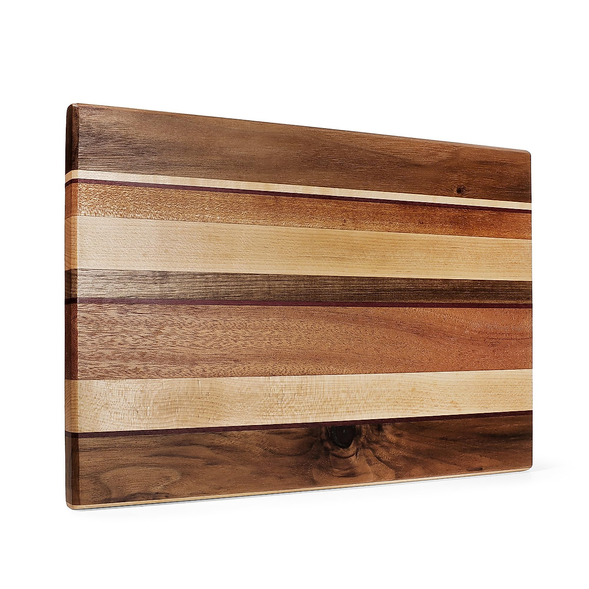 Made in USA Wood Cutting Board by Texan Cowboy Kitchen - Handcrafted in Texas - American Made Cutting Board, 15 x 9 made from Sustainable Hardwood
