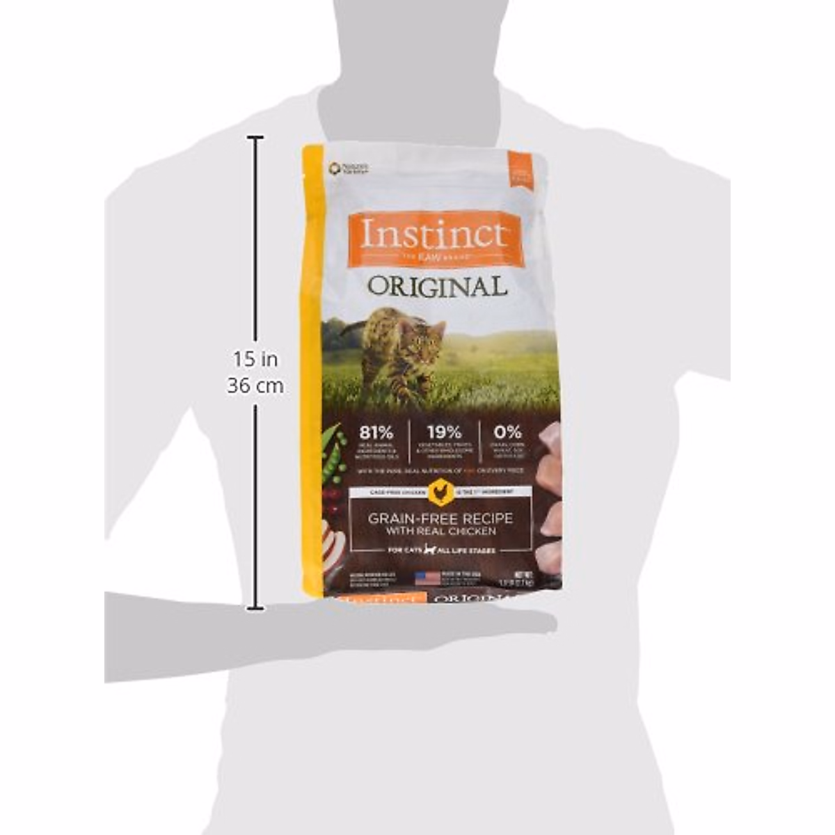 Instinct Original Grain Free Recipe with Real Chicken Natural Dry Cat Food, 5 lb. Bag