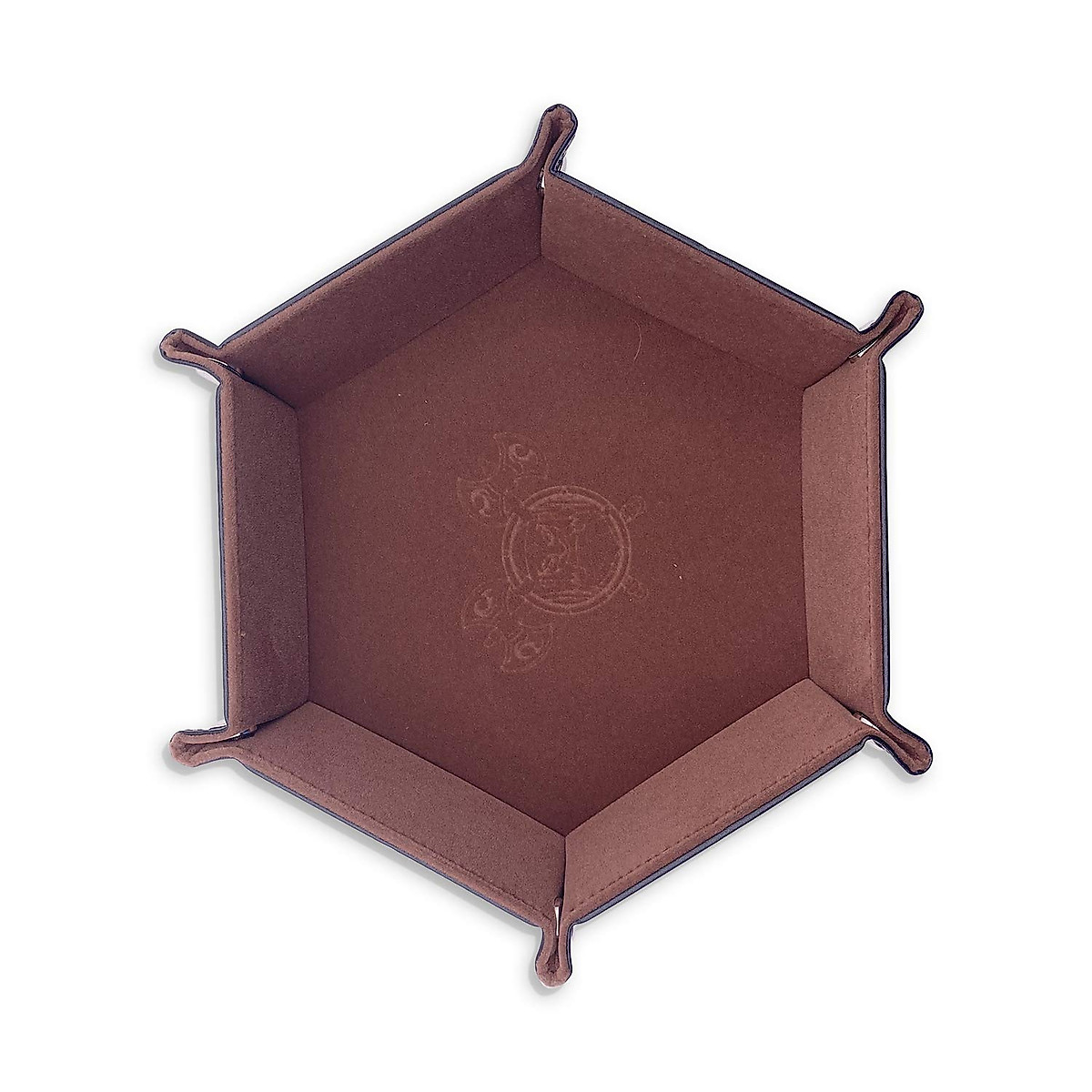 Brown Foldable Snap DND Dice Tray Norse Foundry