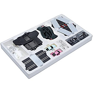 Joysway oysway: Super 251 USB Power Slot Car Racing Set, LED Headlights, Strong Magnetic Base, Mechanical Lap Counter & Powerbase Integrated as Combo Track, For Ages 8 and up, 2251