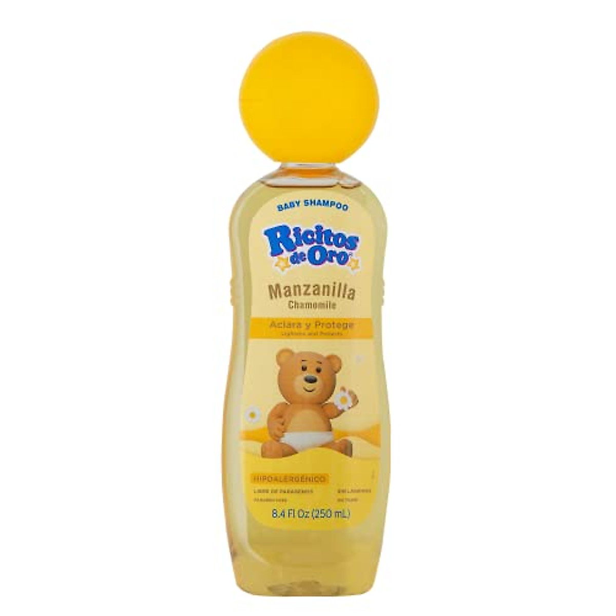 Ricitos de Oro Chamomile Manzanilla, Baby Shampoo, Hypoallergenic, 3 Pack, 8.4 FL Oz Bottles