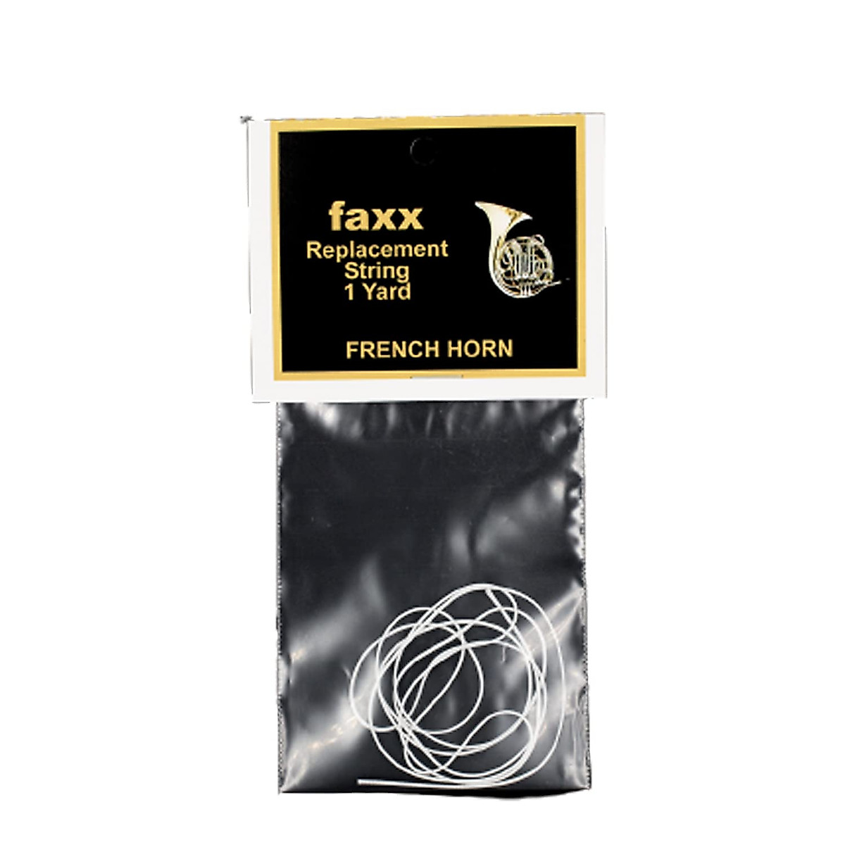 Faxx French Horn Rotor String, 36″ White (1 Yard) - For Replacing Your French Horn Valve String
