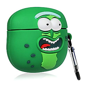 Oqplog for Airpod Pro 2019/Pro 2 Gen 2022 for AirPods Case 3D Cute Fun Cartoon Funny Character Air Pods Pro Cover for Girls Women Teen Boys Unique Kawaii Trendy Soft Silicone Cases – Cucumber Ruike