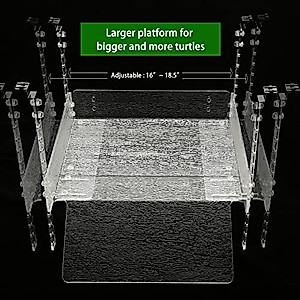 Hanging Turtle Basking Platform for Aquatic Turtles 40 75 Gallon, Aquatic Reptile Ramp Dock, Turtle Terrace, Turtle Tank Accessories