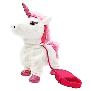 MEVA Unicorn Toys, Walking and Singing Unicorn Toy Pet with Remote Control Leash, Unicorns Gifts for Girls
