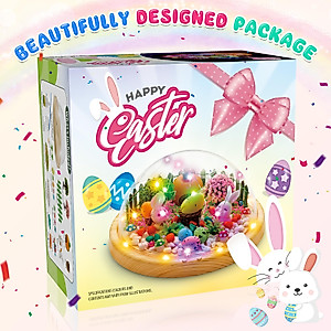 Polkoliye Make Your Own Night Light with Music, 7in Nightlight Project and Birthday Gifts Toys for Girls, Easter Arts and Crafts for Kids Ages 4-12 Years Old