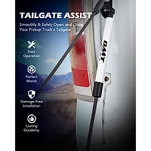 Orion Motor Tech Truck Tailgate Assist, Pickup Tailgate Lift Assist Kit, Pickup Tailgate Shock Compatible with 2009 2010 2011 2012 2013 2014 2015 2016 2017 2018 2019 2020 2021 2022 Ram 1500 2500 3500