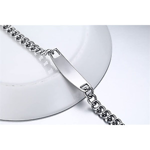 ZKXXJ Medical Bracelets for Men Women Addisons Stainless Steel Adjustable Link Chain ID Identification Cuff Bracelet Health Medic Alert Awareness Jewelry for Adults Teens