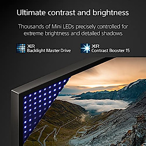 Sony 65 Inch Mini LED 4K Ultra HD TV X93L Series: BRAVIA XR Smart Google TV with Dolby Vision HDR and Exclusive Features for The Playstation® 5 XR65X93L- 2023 Model,Black