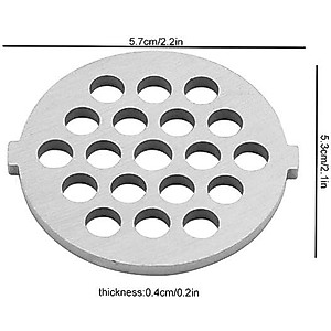 Premium Meat Grinder and Plate Set - Professional 7mm Hole Diameter Replacement Parts for Grinders and Mincers - Enhanced Alloy Disc for Optimal Performance