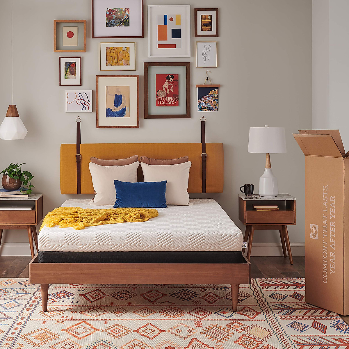 Sealy - Memory Foam Bed in a Box – 6 Inch, Low Profile, Medium Feel, Twin XL Size, CertiPur-US Certified,White