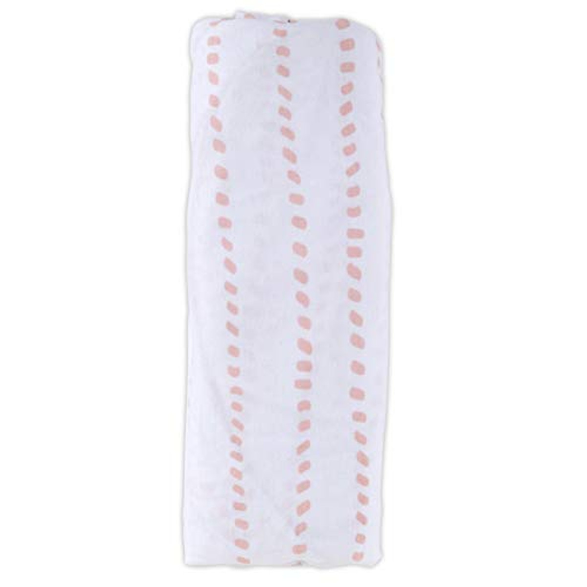 Petit Dreams Pack N Play Mini-Crib Sheet Jersey Knit Cotton for Baby Girl Flexible Fit for Standard Mini-Crib Mattresses, Dotted Stripes, Pink