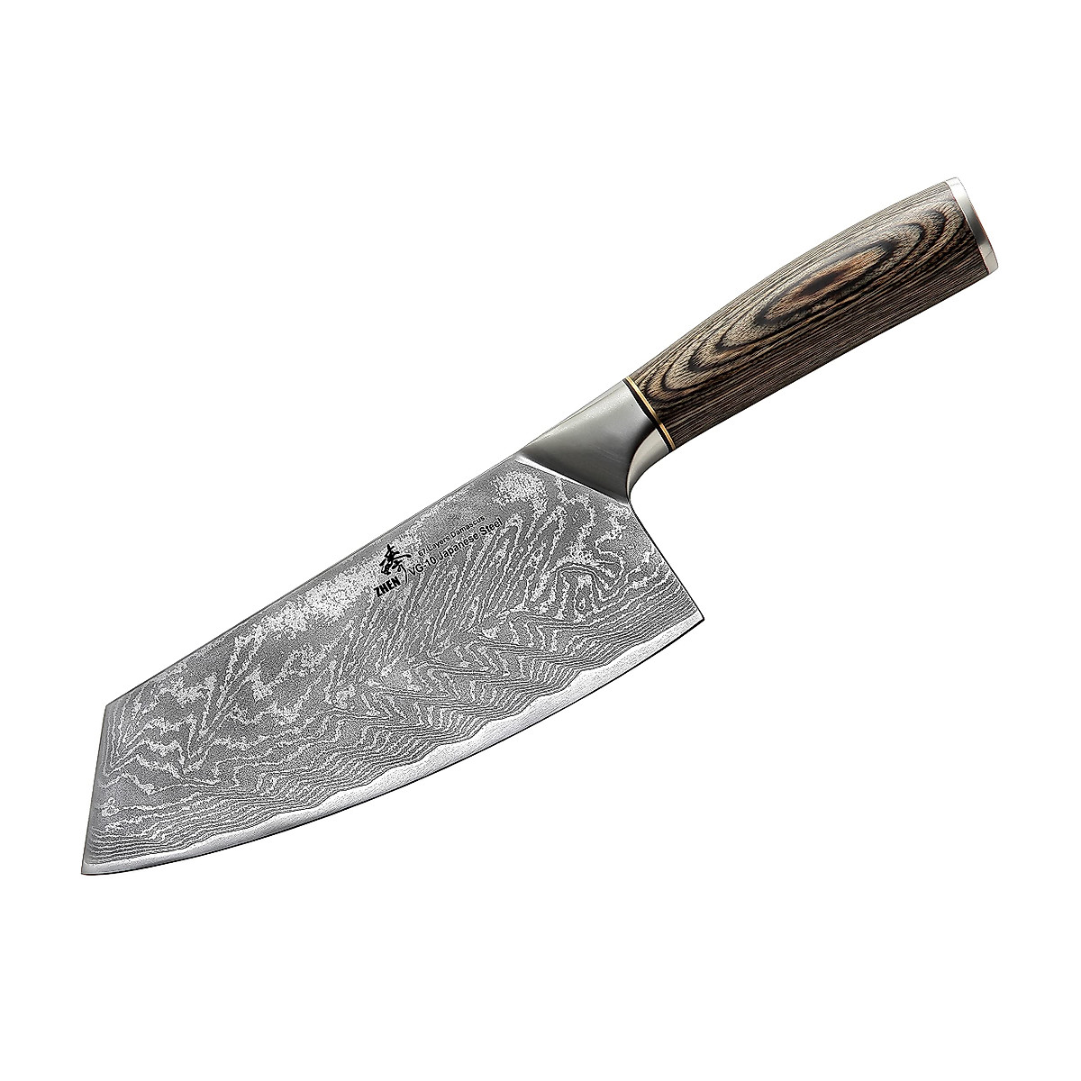 ZHEN Thunder-V Series 67-Layer Damascu VG-10 Steel Vegetable Chopping Knife