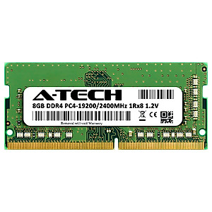 A-Tech 8GB RAM Replacement for CT8G4SFS824A | DDR4 2400MHz PC4-19200 (PC4-2400T) CL17 SODIMM 1Rx8 1.2V Non-ECC SO-DIMM 260-Pin Laptop, Notebook Memory Module