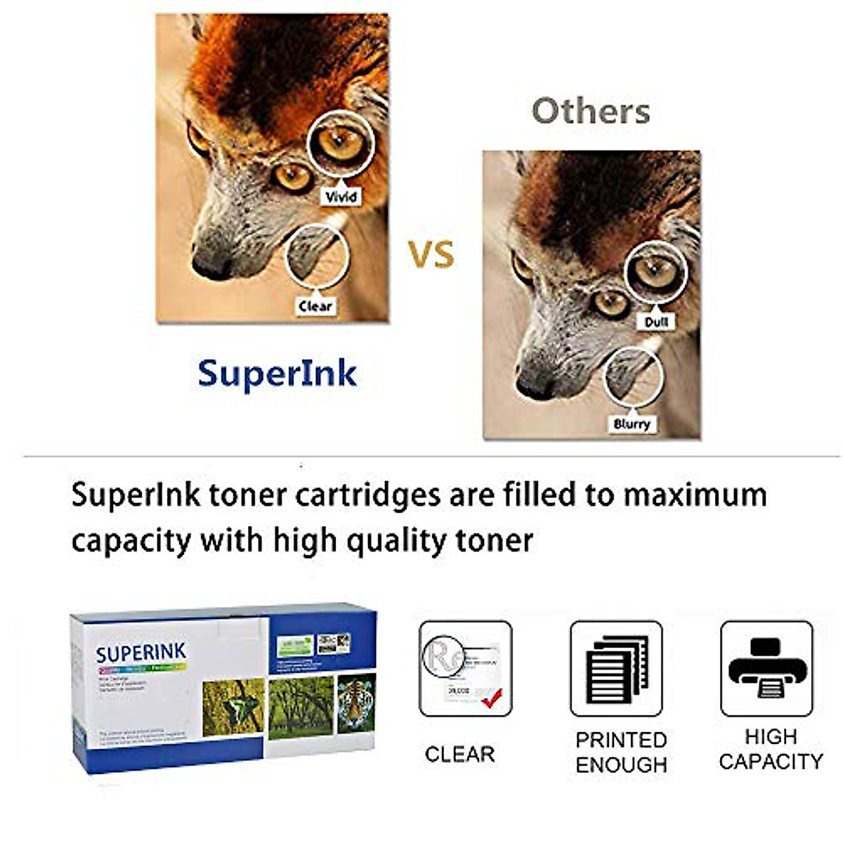 USUPERINK Compatible Toner Cartridge Replacement for Brother TN227 TN-227 TN-227BK TN223 TN223BK to use with HL-L3230CDN HL-L3290CDW DCP-L3550CDW MFC-L3770CDW HL-L3210CW Printer (1 Pack, Black)