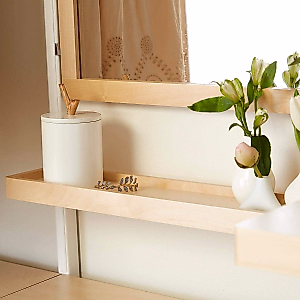 Edge Supply Birch Wood Veneer Sheet Rotary, 24" x 96", Peel and Stick, “A” Grade Veneer Face, Easy Application with 3M Self Adhesive Birch Wood Veneer Sheet, Veneer Sheets for Restoration of Furniture