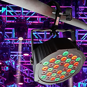 6 Pack Stage Light Clamp Hooks, Aluminum DJ Truss Clamps, LED PAR DJ Spots Lights Moving Head Beam Spot C-Clamps, Fit for 30-51mm (1.18-2") OD Tube/Pipe, Heavy Duty 132lbs/60kg, TUV Certificated