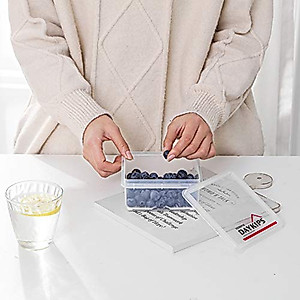 Komax Daykips Berry Containers for Fridge | (Set of 3) lettuce keeper for fridge | Produce Storage BPA-Free Freezer and Fridge Organizers with Dripping Tray | Salad Keeper