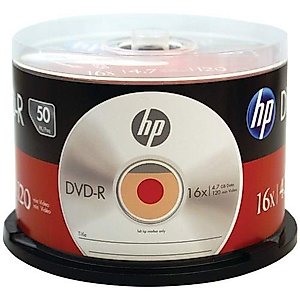 HP 4.7GB 16X DVD-R Spindles