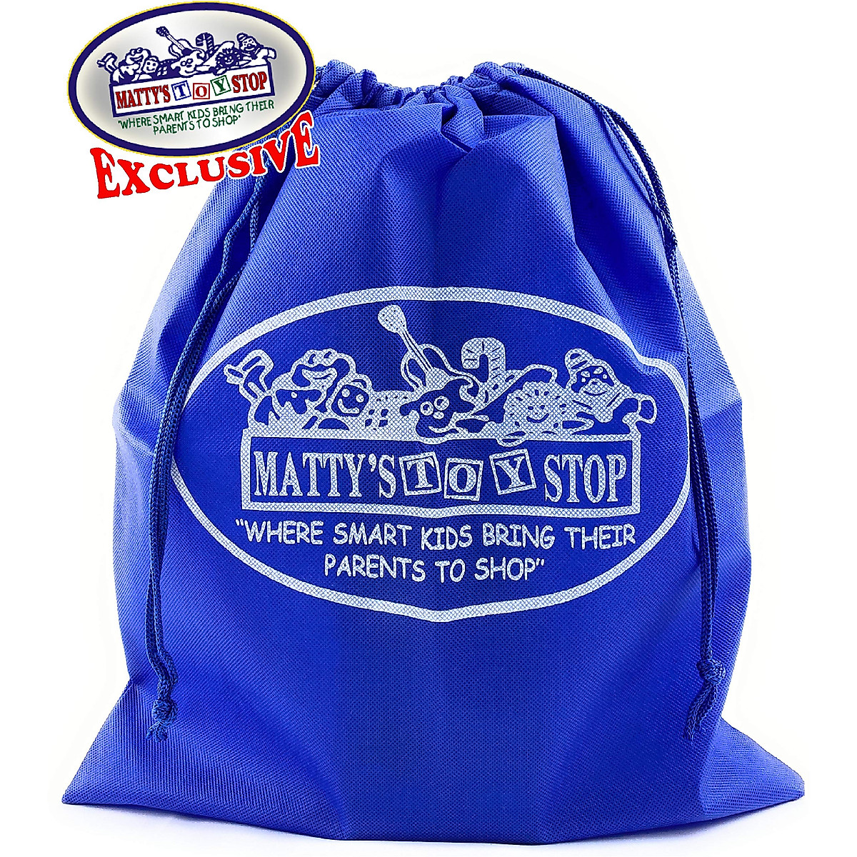 Deluxe 2" EVA Foam Colorful Building Blocks (30 PCS) Featuring Abc's, Numbers & Pictures with Bonus Matty's Toy Stop Storage Bag