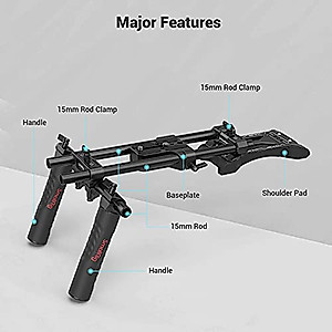 SMALLRIG Universal Basic Camera Shoulder Mount Kit for DSLR, Mirrorless, and Small Camera Shoulder Rig - 2896