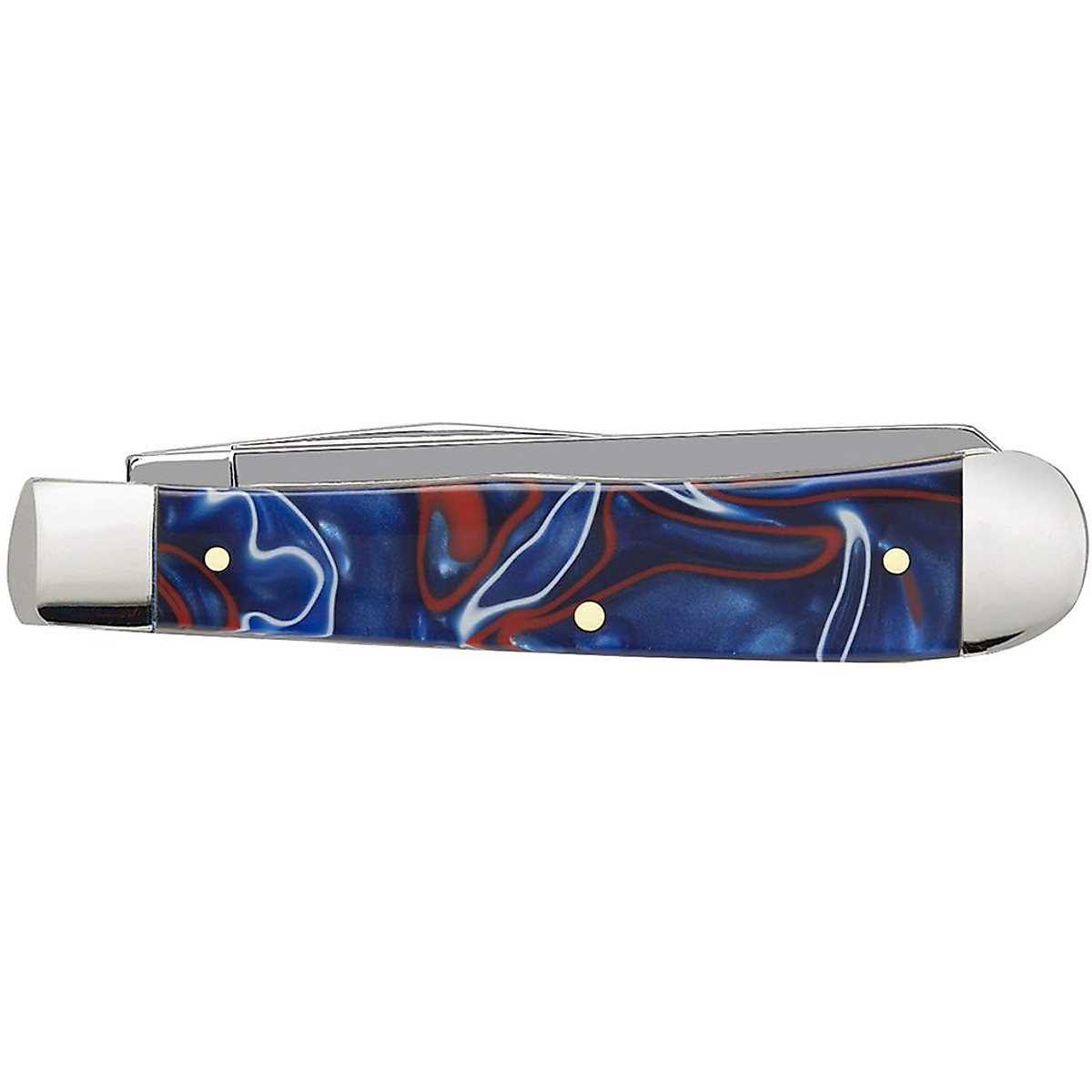 Case WR XX Pocket Knife Patriot Kirinite Trapper Item #11200 - (10254 SS) - Length Closed: 4 1/8 Inches