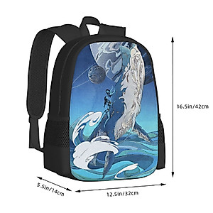 KINDZ Movie 2 The Way Of Water Backpack Movie Merch Casual Backpack Large Capacity Double Straps Daypack Movie Lovers Backpack Gift