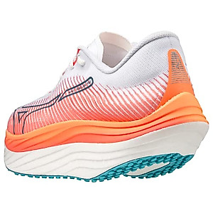 Mizuno Men's Wave Rebellion Pro Running Shoe, White/Silver, 8