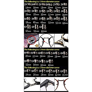 OctinPris Eyeglass Sunglass Repair Kit with Screws Tweezers Screwdriver Tiny Micro Screws Nuts Assortment Stainless Steel Screws Glasses Repair Nose Pads for Spectacles