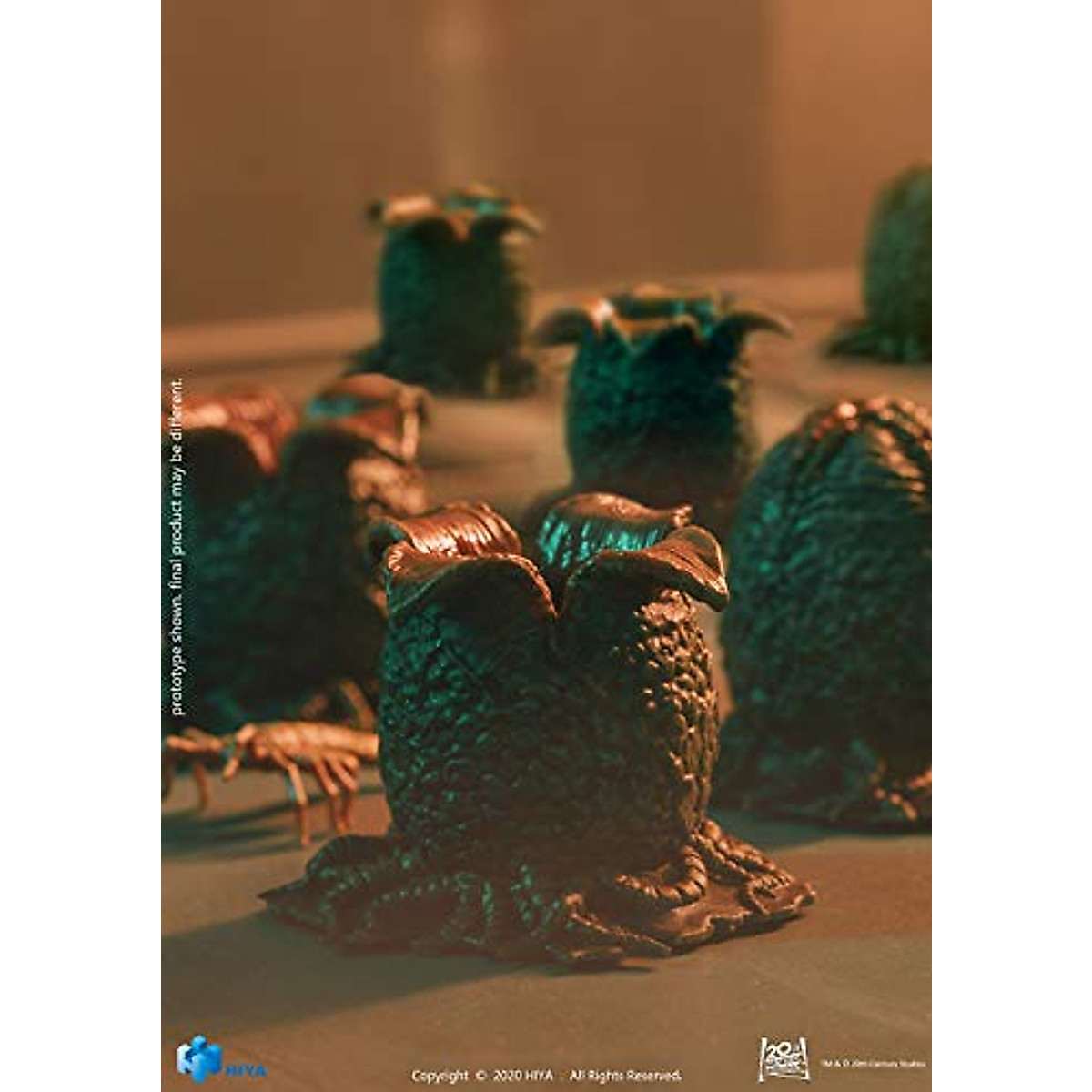 Hiya Toys Aliens: Ovomorph & Facehugger 1:18 Scale Action Figure Set, Multicolor