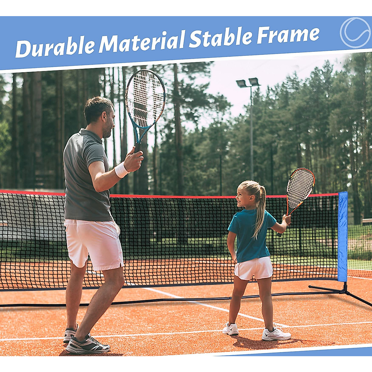 Gagalileo Pickleball Net, Portable Pickleball Net System, Adjustable Height Nylon Net with Carry Bag, 10x5.2 FT Suitable for Kids and Multiplayer Sports, Easy Setup