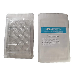 ADVANGENE 12 Well Treated Sterile Flat Tissue Culture Plate (50/Case)