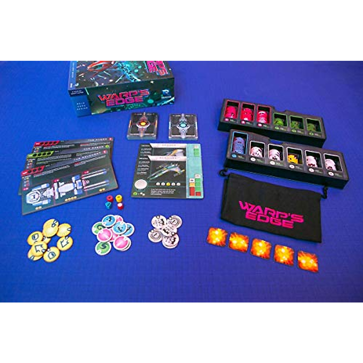 Renegade Game Studios Warp's Edge | A Solo bag-building Game of Epic Space Combat for Ages 10+