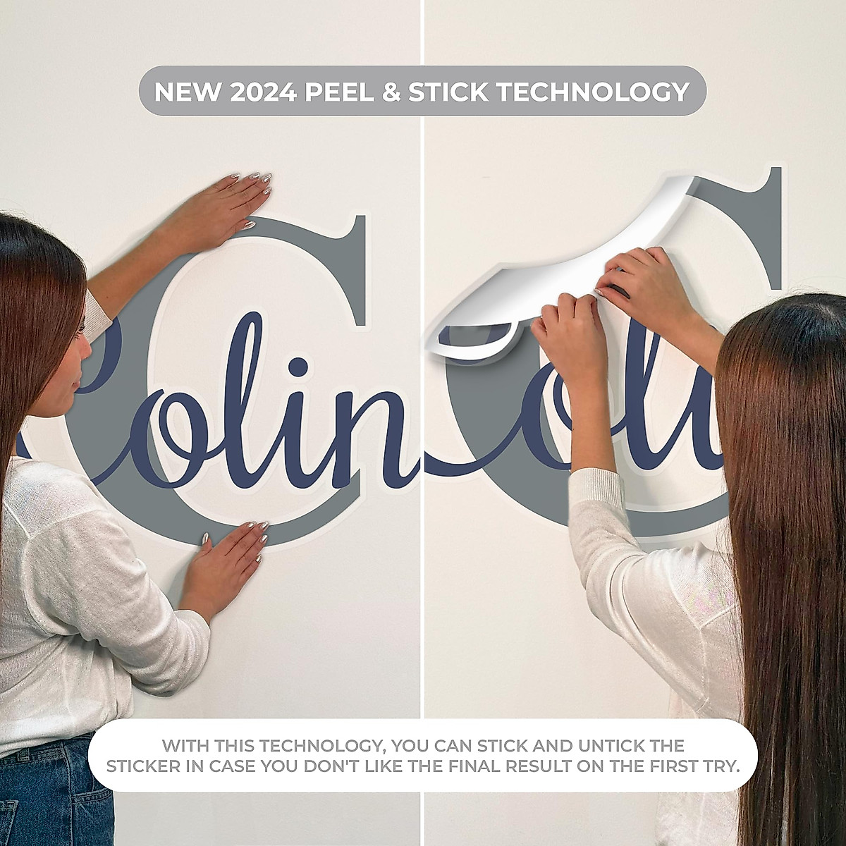 EGD Personalized Baby Shark Wall Decor I Name & Initial Wall Decals I Custom Name for Your Baby Room Decoration I Nursery Decor for Girls & Boys I Multiple Options for Customization