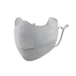 OHGOLF Sun Protection Face Cover UPF 50+ Anti-UV Women Mask Protection Breathable Face Covering SLN3M308D Light Grey