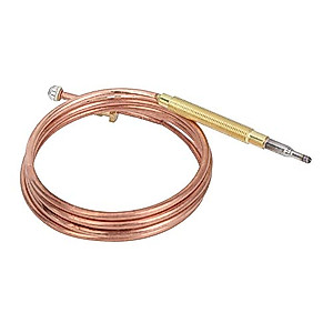 Oumefar Patio Heater Thermocouple Universal Thermocouple for Gas Fireplace Fire Pit Thermocouple Failure Safety Control Valve Kit BBQ Grill Fire Pit Heater 600mm