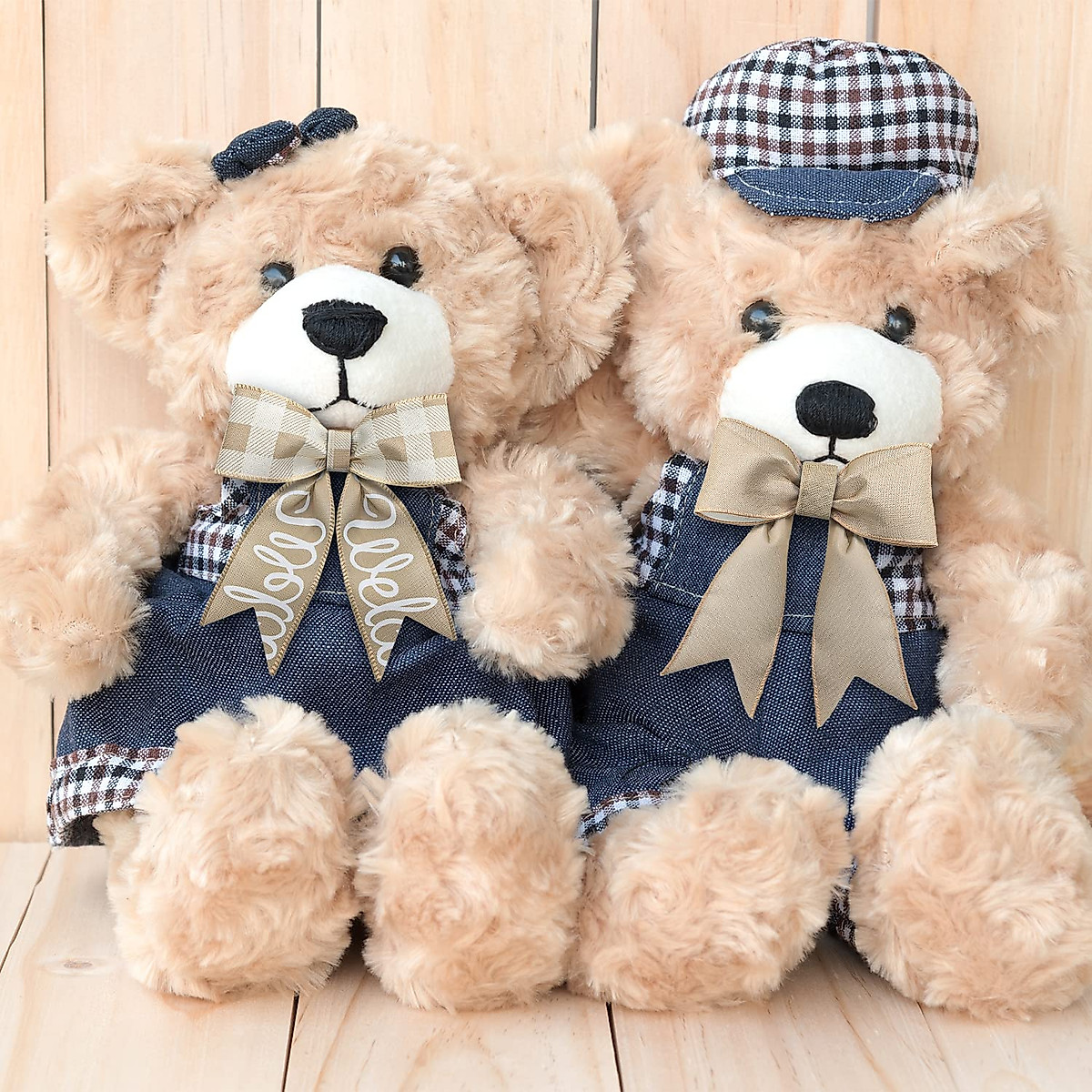 Mlurcu Farmhouse Ribbon Spring Wired Ribbon 2.5" Wide 25 Yds Wire Ribbons for Crafts Wreaths Bows Making Wedding Gift Wrapping Welcome Buffalo Plaid Polka Dot Stripe Solid Rustic Burlap Wired Ribbon