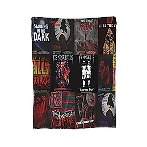 STYLOPUNK Heavy Metal Ice Band Nine Music Kills Throw Blanket Lightweight Flannel Blankets Funny Fleece Bed Blanket All Seasons 50"X40"