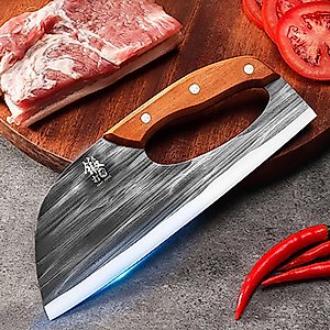 Multifunction Chinese Chef Knife, 9.5 Inch Stainless Steel Meat Cleaver, Effort Saving Kitchen Knife, for Home Outdoor Cooking, Kitchen Deboning, Camping BBQ, 𝘔𝘺 𝘖𝘳𝘥𝘦𝘳 𝘋𝘦𝘢𝘭𝘴