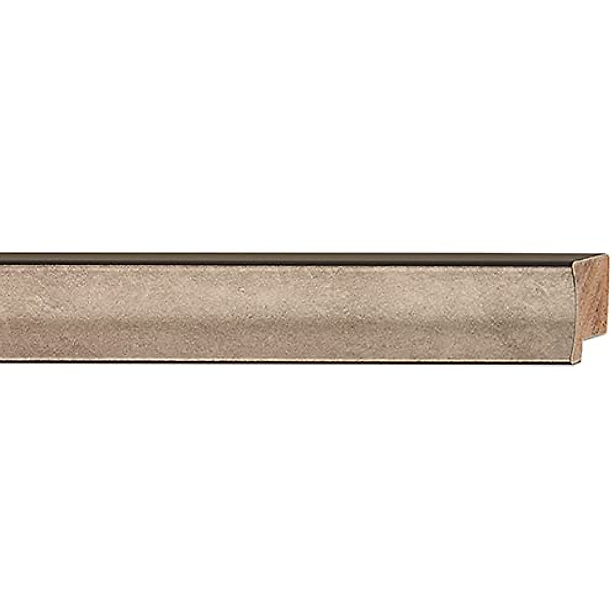 22x31 Frame Silver Real Wood Picture Frame Width 1.25 Inches | Interior Frame Depth 0.5 Inches | Florian Minimalist Photo Frame Complete with UV Acrylic, Foam Board Backing & Hanging Hardware