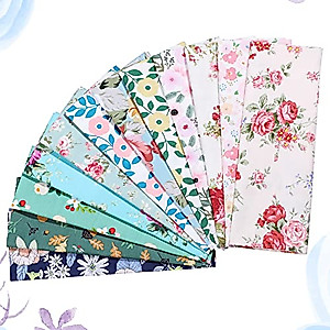 24 Pcs Dinner Napkins Kitchen Cotton Napkins Floral Print Table Napkins Cloth Washable for Family Dining Cocktail Parties Wedding Use Spring Fall Christmas Thanksgiving Party Dish Plates, 15 x 15 Inch