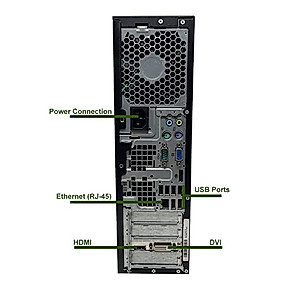 HP Elite SFF Desktop Computer PC, Intel Core i7 3.4GHZ Processor, 16GB Ram, 512GB SSD Drive, WiFi & Bluetooth, Keyboard and Mouse, HDMI, NVIDIA GT 1030 2GB DDR5, Windows 10 (Renewed)